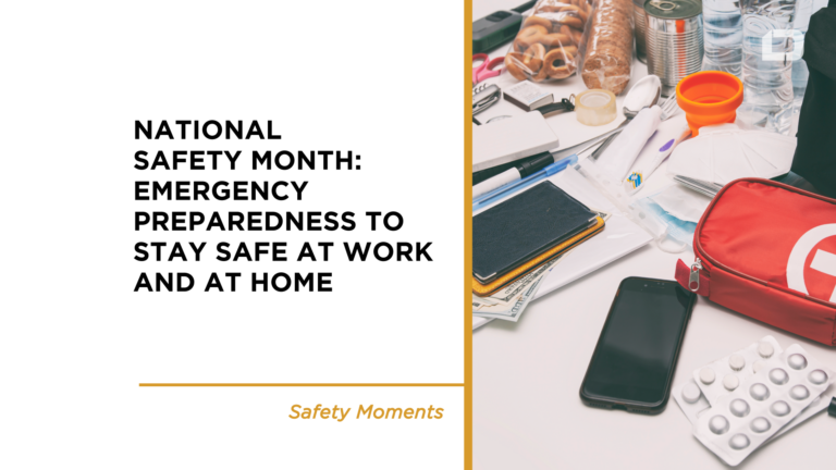 National Safety Month: Emergency Preparedness Health