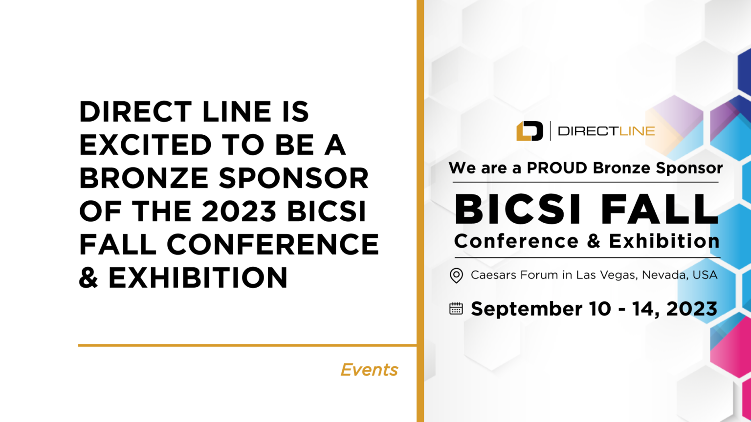 Direct Line Proudly Sponsors BICSI Fall 2023 - CBRE | DIRECT LINE